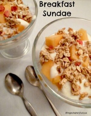 Melon Breakfast Sundaes - Dragons and Fairy Dust