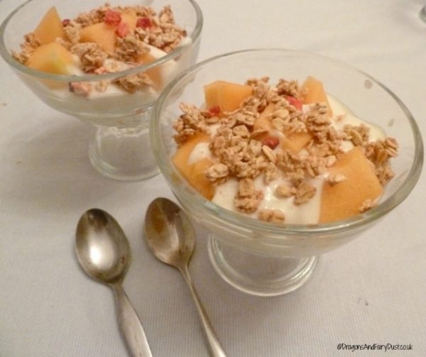 Melon Breakfast Sundaes - Dragons and Fairy Dust