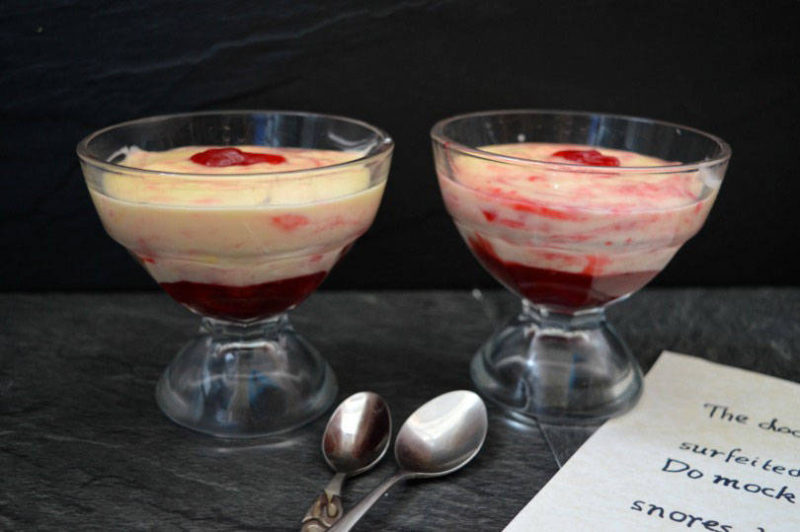 Lemon and Raspberry Possets - Celebrating Shakespeare - Dragons and ...