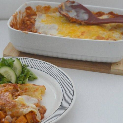 Baked Bean Lasagne - Dragons and Fairy Dust