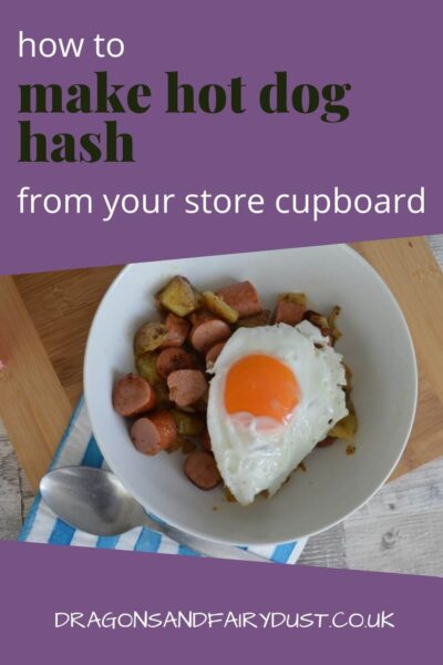 Easy Hot Dog Hash Recipe - Dragons and Fairy Dust